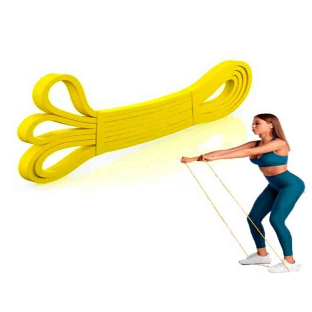 Banda Circular Elástica 5-15lb Amarilla - Linea Sport