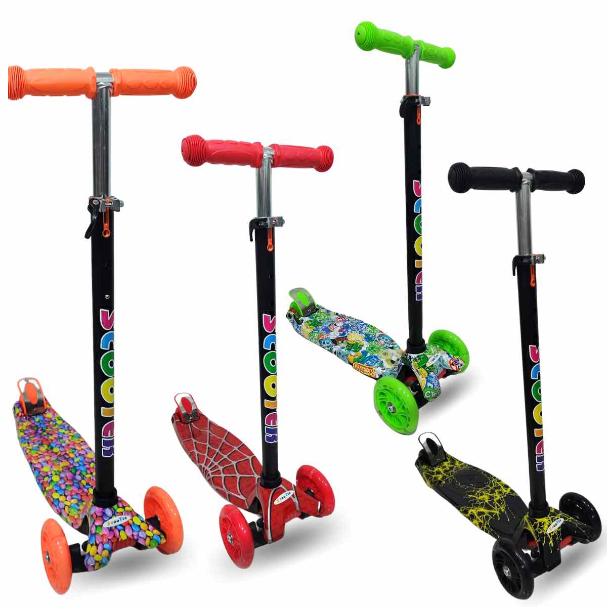 Scooter Monopatín con Luces - Linea Sport