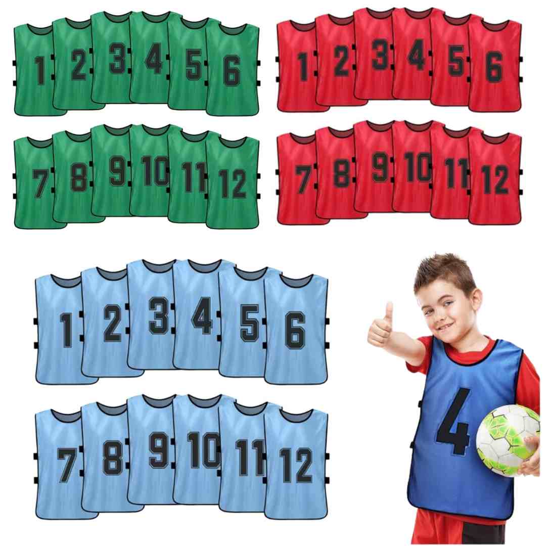 Petos Deportivo Numerico Del 1 Al 12 Chaleco Para Niños - Linea Sport