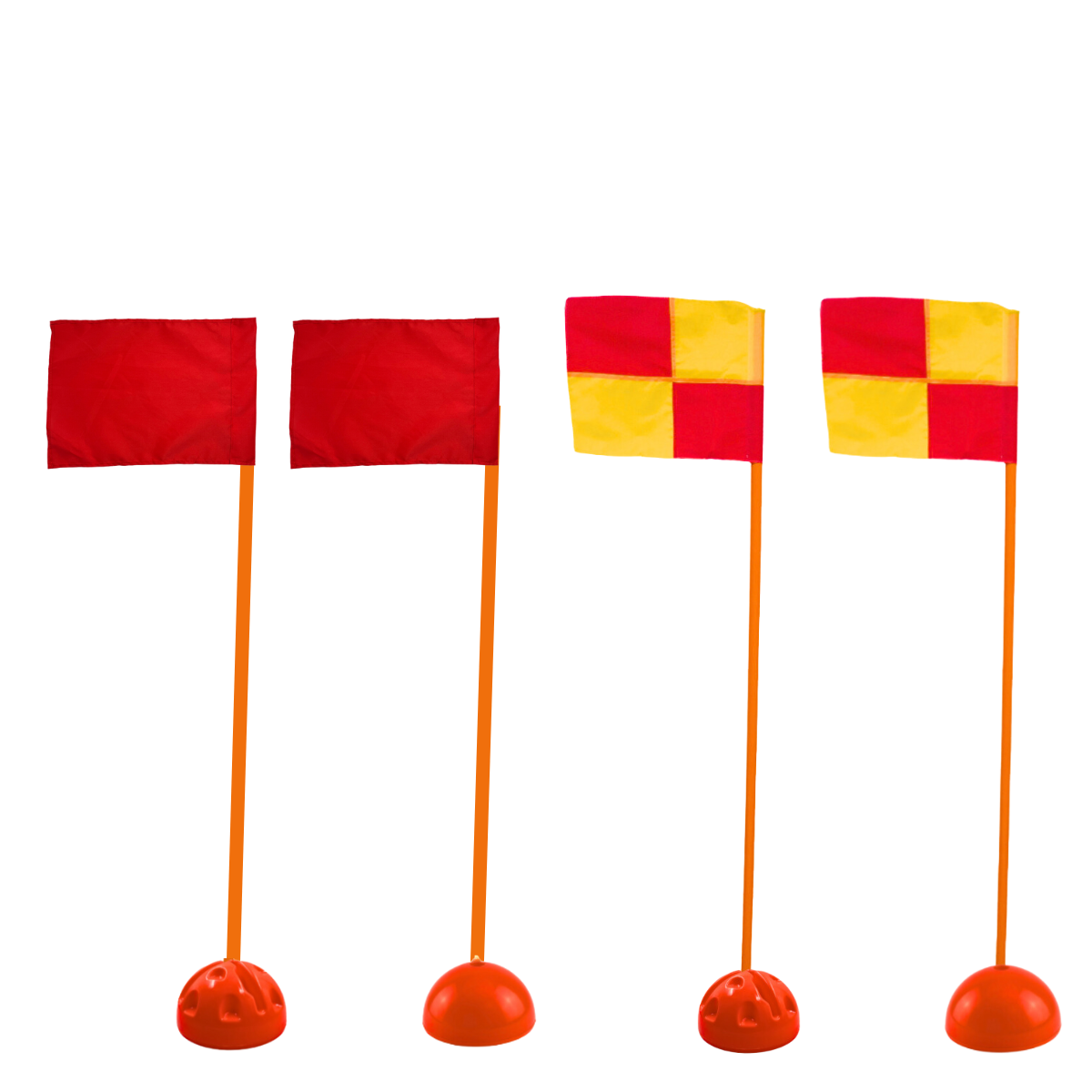 Bastón 1.50m con Banderín Córner con Base - Linea Sport