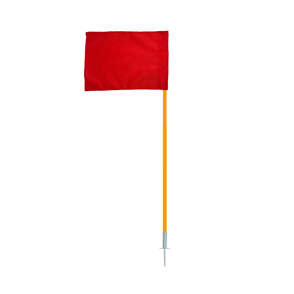 Banderín Córner Rojo con Bastón Pole 1.50m Estaca y Resorte - Linea Sport