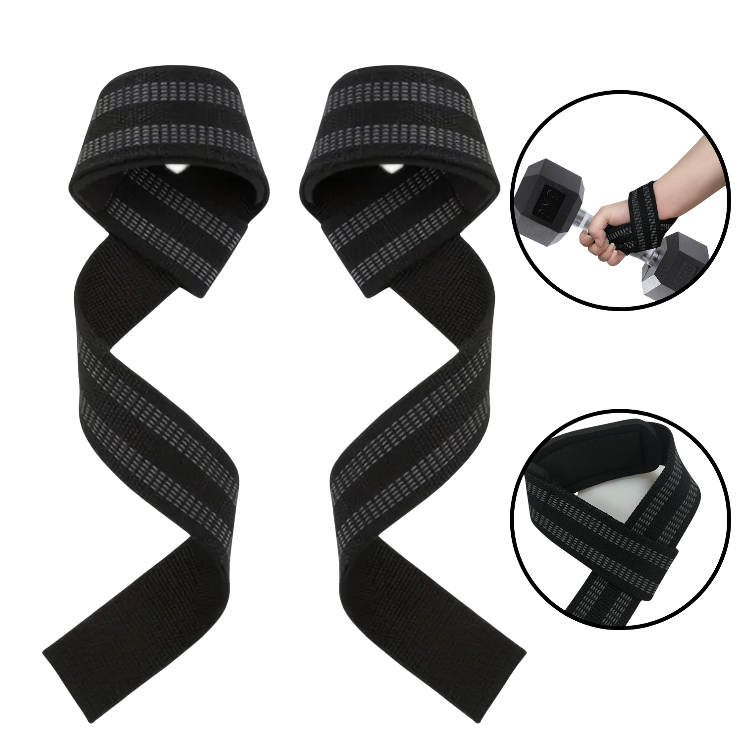 Par de Straps Ajustables para Levantamiento de Pesas - Linea Sport