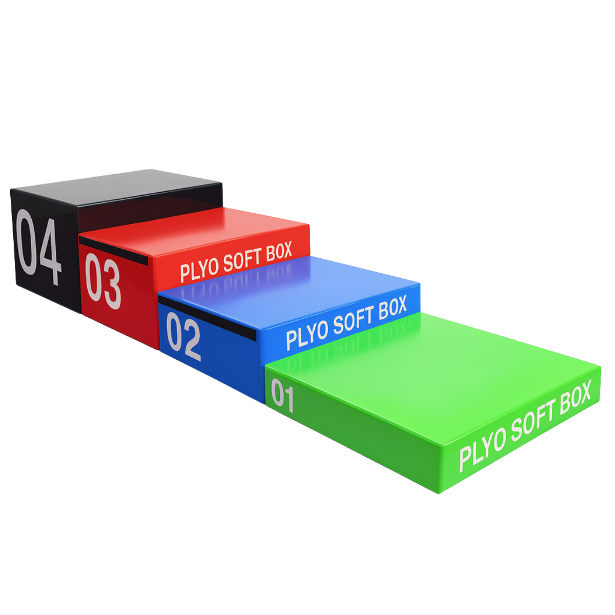 Cajones Plyo Soft Box 4 Niveles Profesionales de Salto Apilables ...